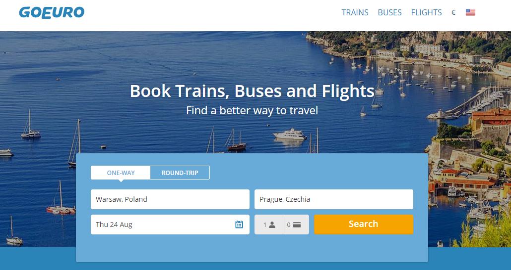 ヨーロッパ旅行で1度は使いたいアプリ・GoEuro